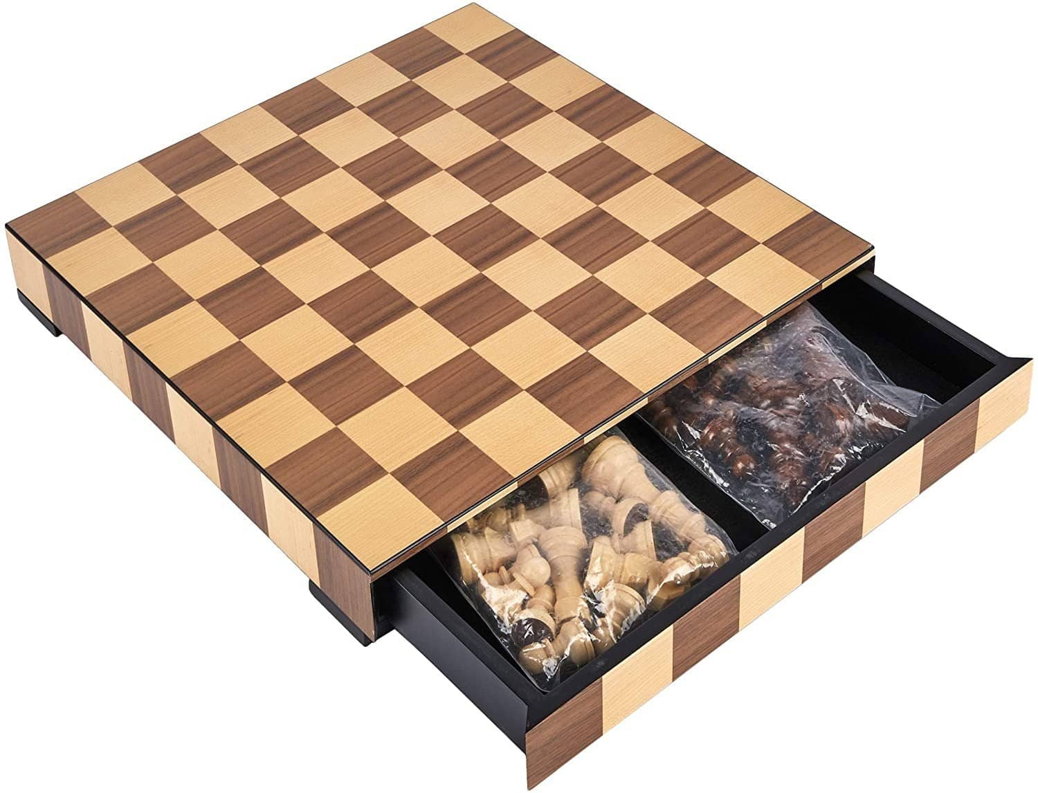 Decorative Cabinet Wood Chess Set - Chess Sets - BoardGamer.ie