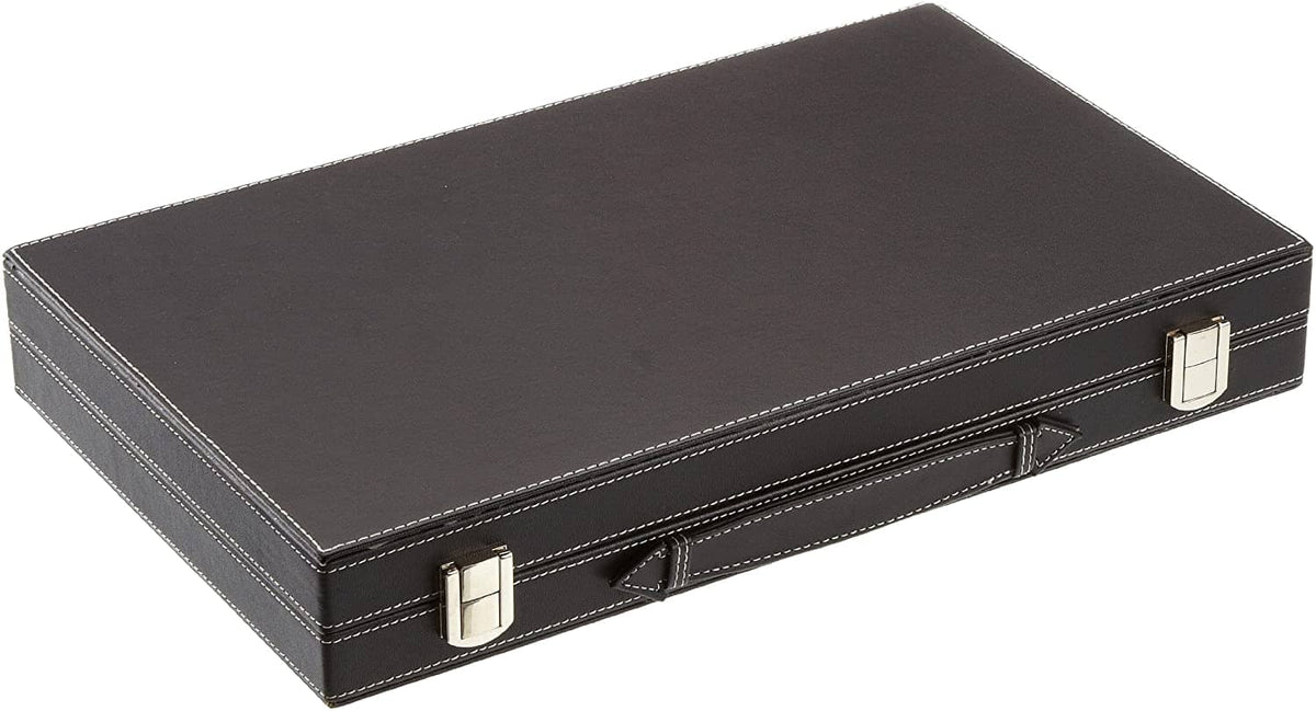 Leatherette Backgammon Set (Medium, Green) - BoardGamer.ie | Backgammon ...